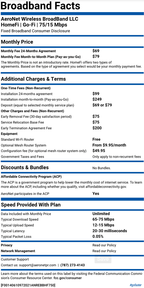 Broadband Consumer Labels Hub - BroadbandNow