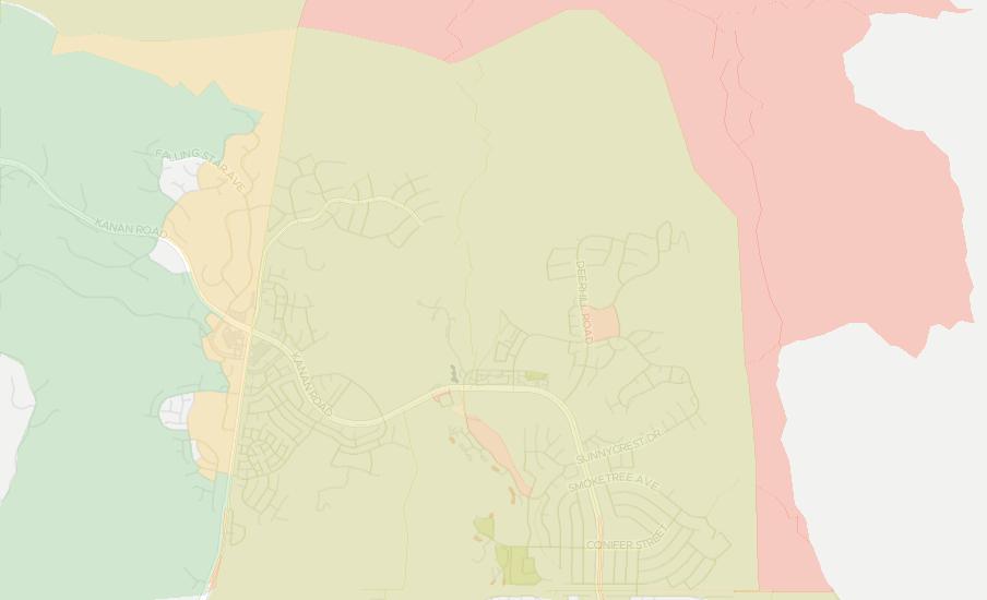 Oak California Map